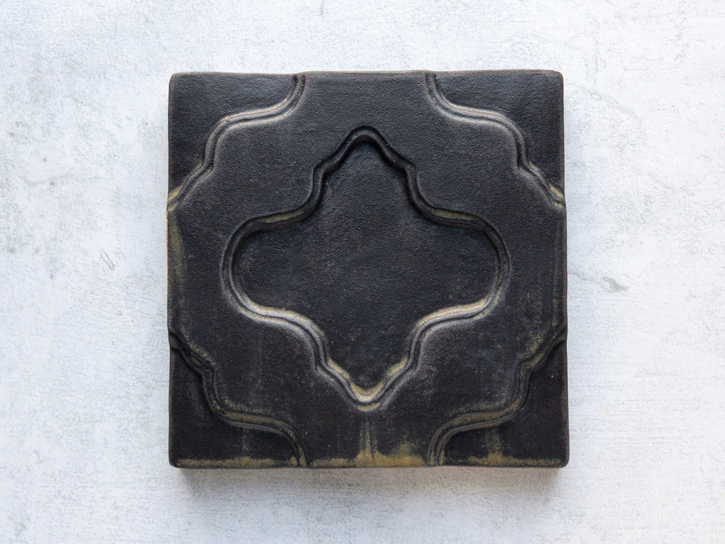 6" Four Leaf Clover - Handmade Decorative Ceramic Tile – HeartStone Tiles