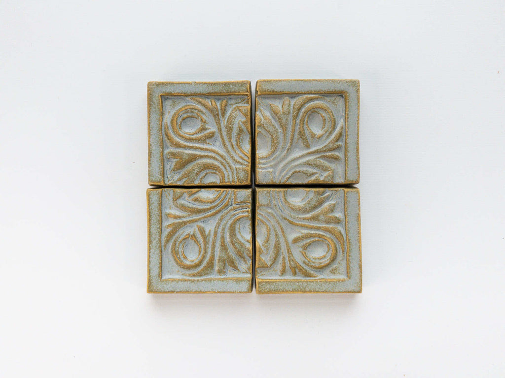 2" Victorian Corner Tiles for Custom Ceramic Tile Border or Frame ...