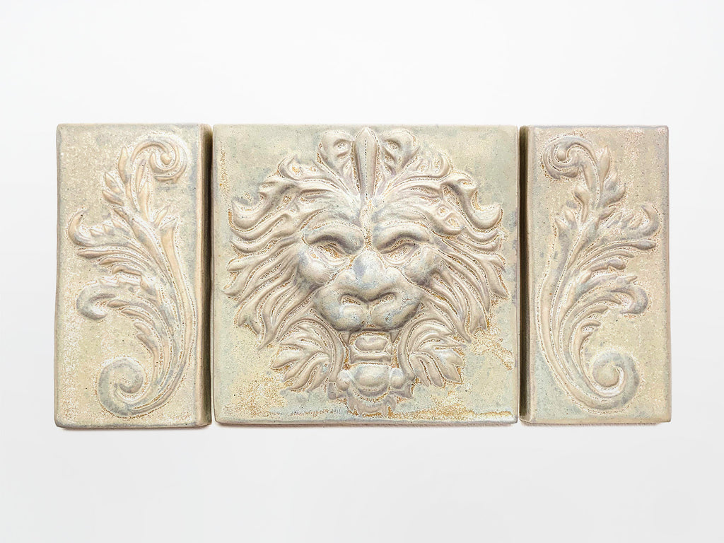 Victorian Lion Tile Set – Ceramic Art Tiles – HeartStone Tiles
